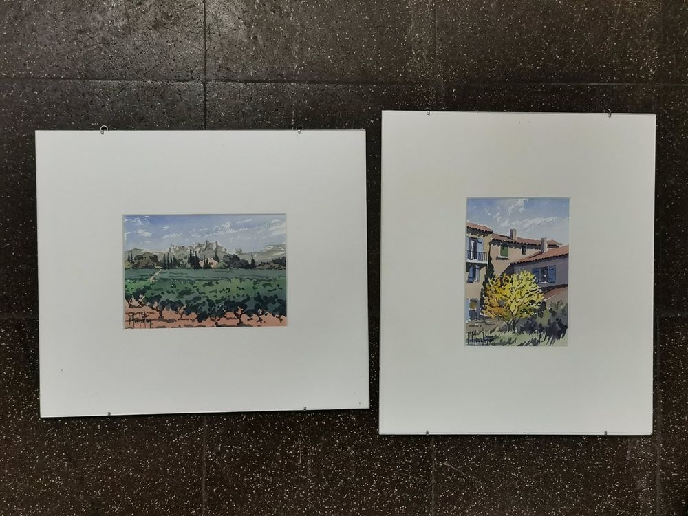 2x Aquarelle Gemälde signiert | Kaufen auf Ricardo