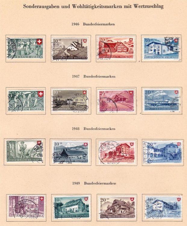 B20-45, 7 kompl. Serien gest., SBK 206.- | Kaufen auf Ricardo