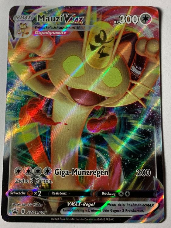 Mauzi VMax SWSH005 - Full Art - NM | Kaufen auf Ricardo
