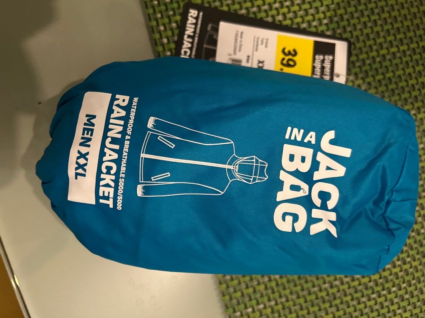 Neue Jack in a Bag Regenjacke Gr. XXL Herren praktisch klein (Neu und ...