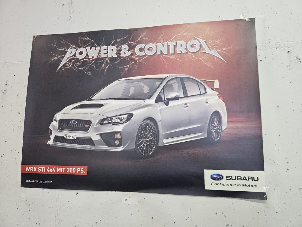 Poster Subaru WRX STI Power&Control 100cm x 70cm | Kaufen auf Ricardo