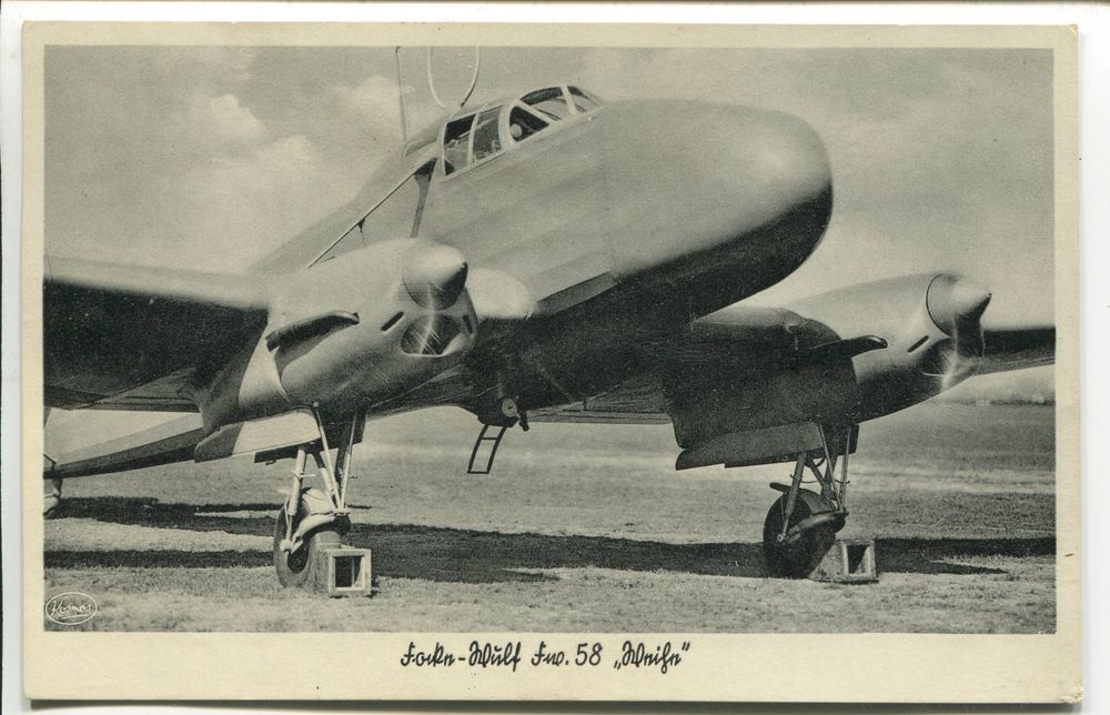 AK DR Flugzeug Focke-Wulf Fw 58 *Weihe*, 2 240 ps argus as10 | Kaufen ...