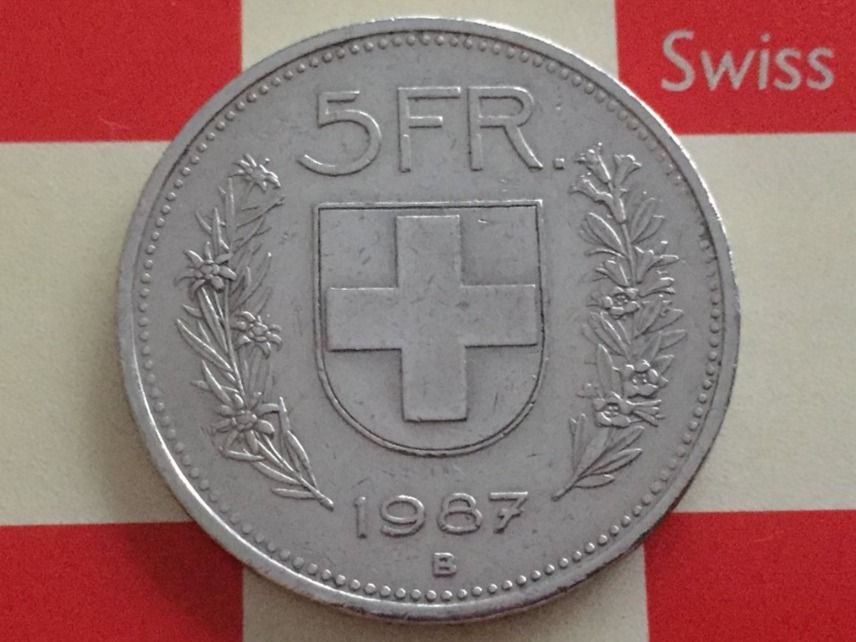 5 Franken 1987 ss+, vertiefte Randschrift | Kaufen auf Ricardo