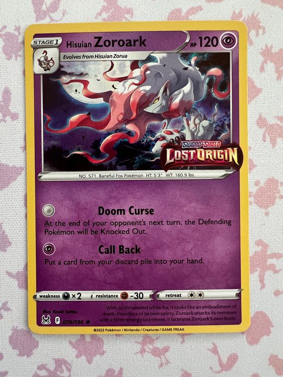 🇬🇧 Hisuian Zoroark | Lost Origin Stamped | 076/196 (EN) (Neu (gemäss Beschreibung)) in Untervaz ...