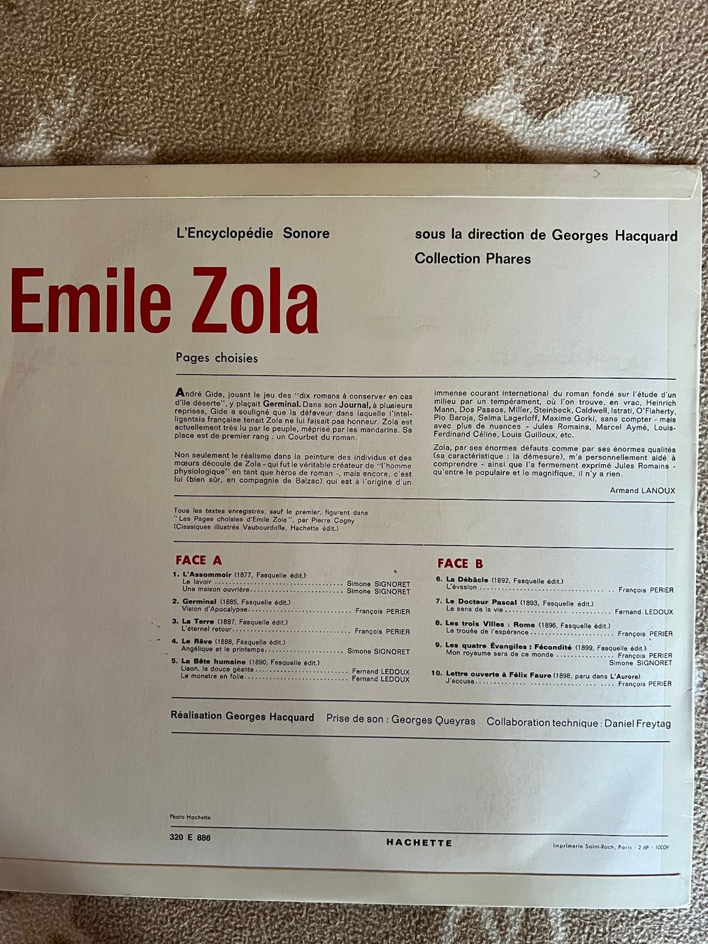 Emile Zola 1968 (D'occasion) à Leysin pour CHF 15 – avec livraison ...