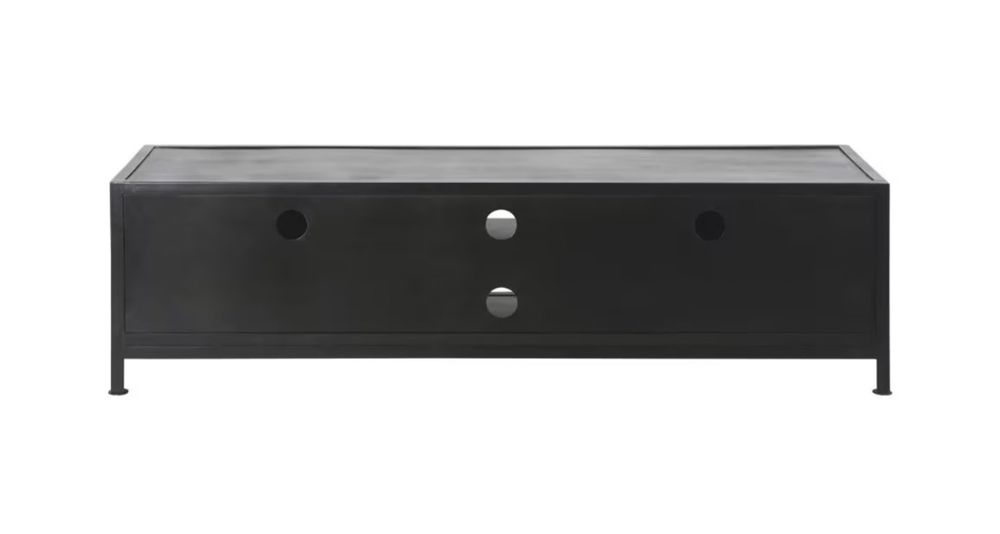 TV-Lowboard im Industrial-Stil aus Metall schwarz | Kaufen auf Ricardo