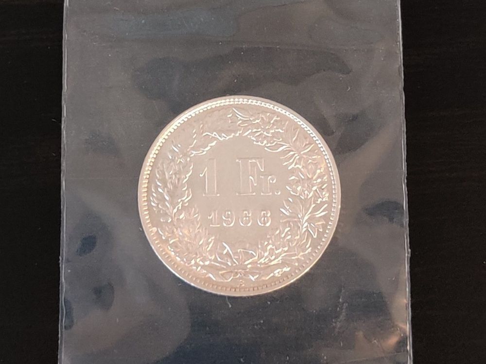 Bundesmünze 1 Franken 1966 Silbergeld | Kaufen auf Ricardo