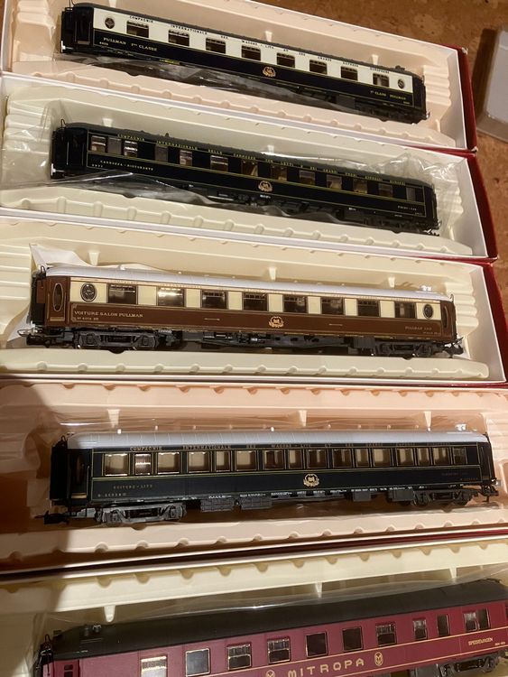 5 Orient Express und 2 Mitropa Rivarossi HO Wagen en bloc (Gebraucht) in Balsthal für CHF 220 ...