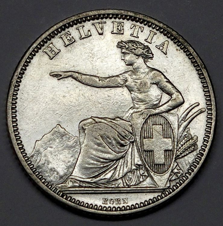 1 Franken 1861 B Sitzende Helvetia Unz. | Kaufen auf Ricardo