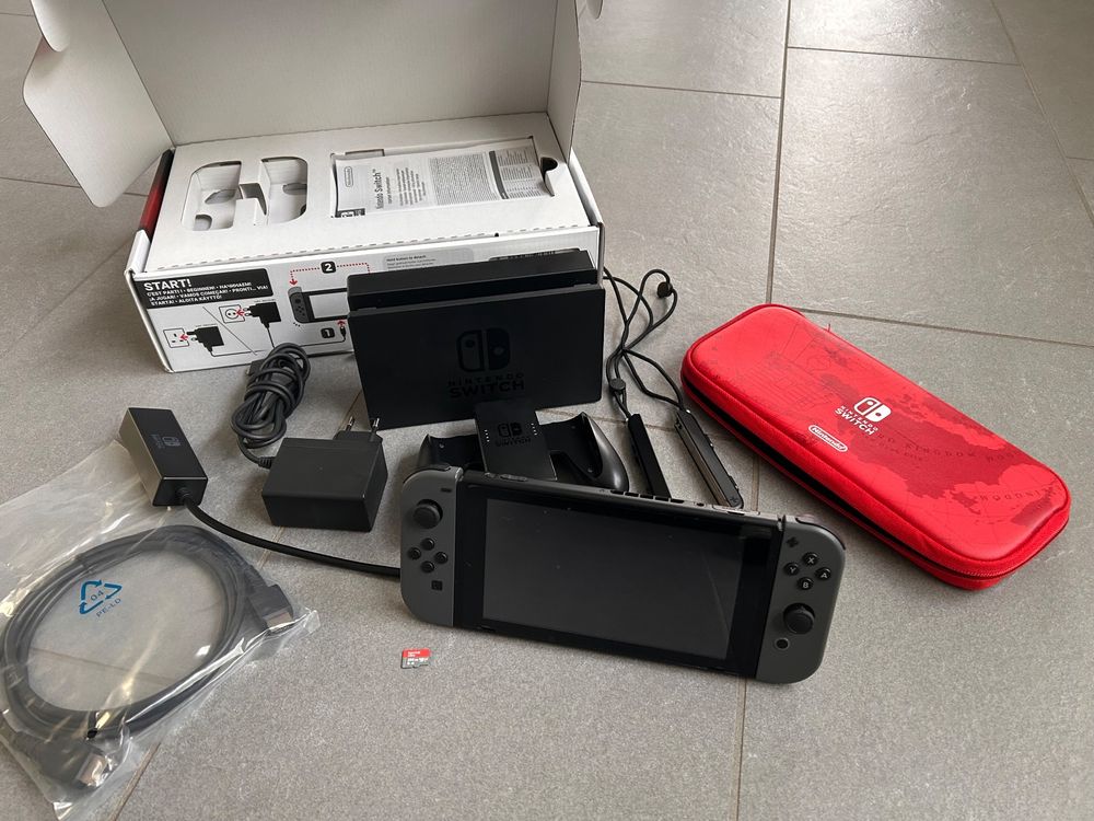 Nintendo Switch CFW inkl. Zubehör (Case, Lan, SDCard) | Kaufen auf Ricardo