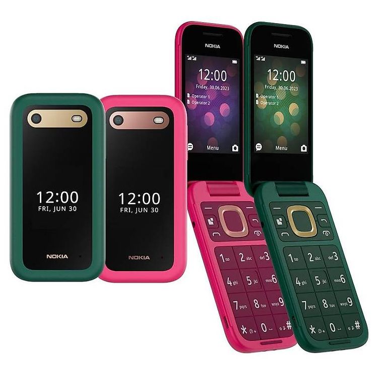 Nokia 2660 Flip in Kobalt-Grün - 4G + Garantie - gr. Tasten (Neu ...