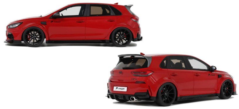 Hyundai PRIOR DESIGN I30 N ENGINE RED 2021 1/18 OTTO NEU (Neu und ...