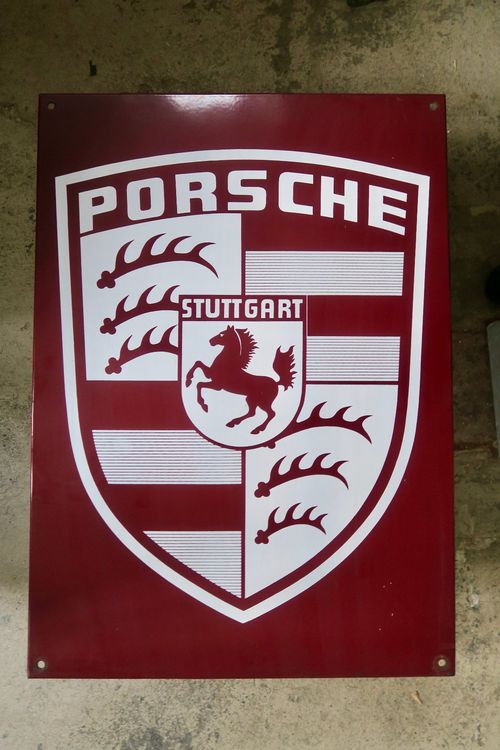 Porsche Stuttgart Emailschild | Kaufen auf Ricardo