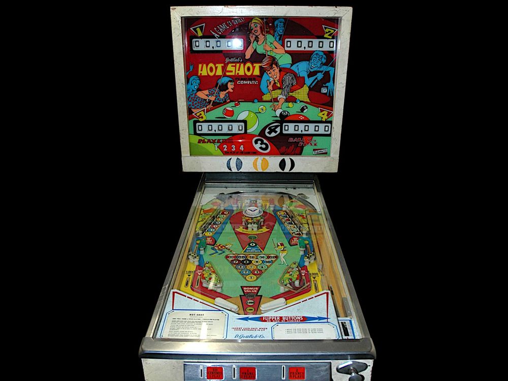 Flipperkasten Flipper Pinball Gottlieb Hot Shot 1973 | Acheter sur Ricardo