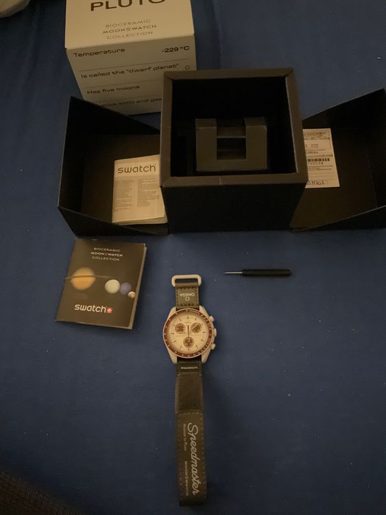 Swatch x Omega Speedmaster Mission to Pluto occasion | Kaufen auf Ricardo