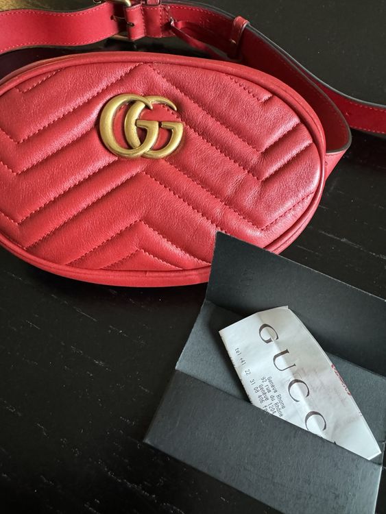 Sac Gucci Marmont en cuir rouge | Kaufen auf Ricardo