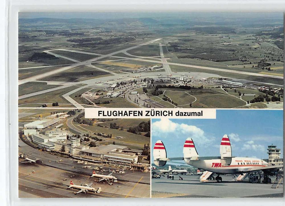 3x Schöne Ansichtkarte Aviatik FLUGHAFEN ZÜRICH DAZUMAL (Gebraucht) in Lufingen für CHF 1 – mit ...