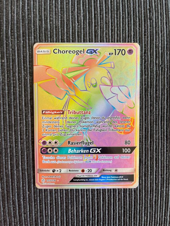 Pokemon Choreogel GX Rainbow Cosmic Eclipse DE NM (Neu (gemäss ...