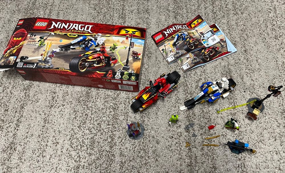 LEGO NINJAGO Legacy Kai’s Blade Cycle & Zane’s Snowmobile 70 (Gebraucht ...