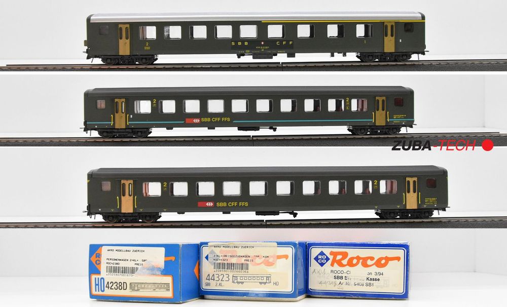 Roco 3x EW II Personenwagen der SBB H0 GS mit OVP (Gebraucht) in St. Gallen für CHF 37 – mit ...