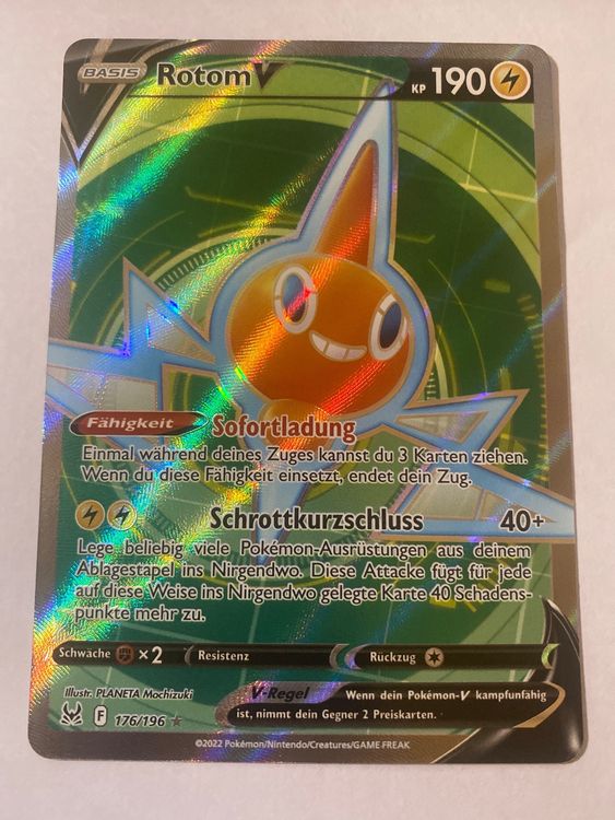 Pokemonkarte Rotom V Fullart (Neu (gemäss Beschreibung)) in Neuhausen für CHF 8 – mit Lieferung ...