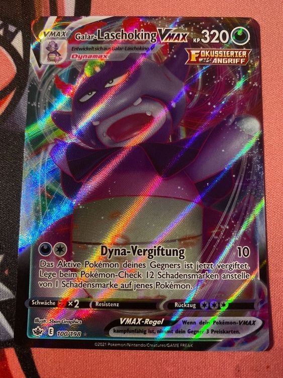 Pokemonkarte Galar-Laschoking Vmax (Neu (gemäss Beschreibung)) in Neuhausen für CHF 1 – mit ...