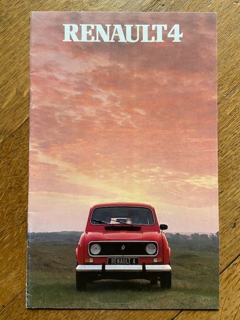 RENAULT 4 Prospekt auf deutsch 1981 1982 brochure catalogue (Gebraucht ...