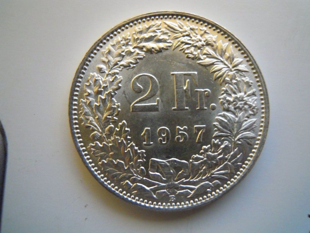 2 Fr. 1957 unz/stgl | Kaufen auf Ricardo
