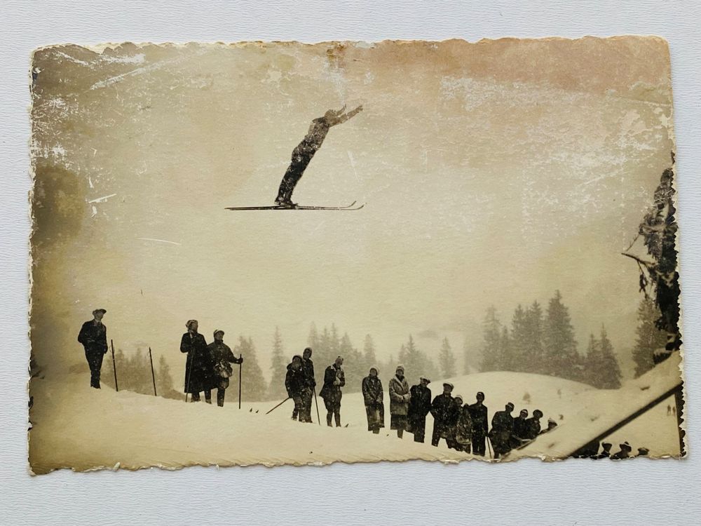 1923 Peter Schmid Skisprung Adelboden Lonner Schanze Rarität (Gebraucht ...