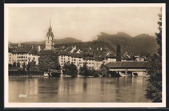 Olten, Blick auf den Ort vom Wasser aus | Kaufen auf Ricardo