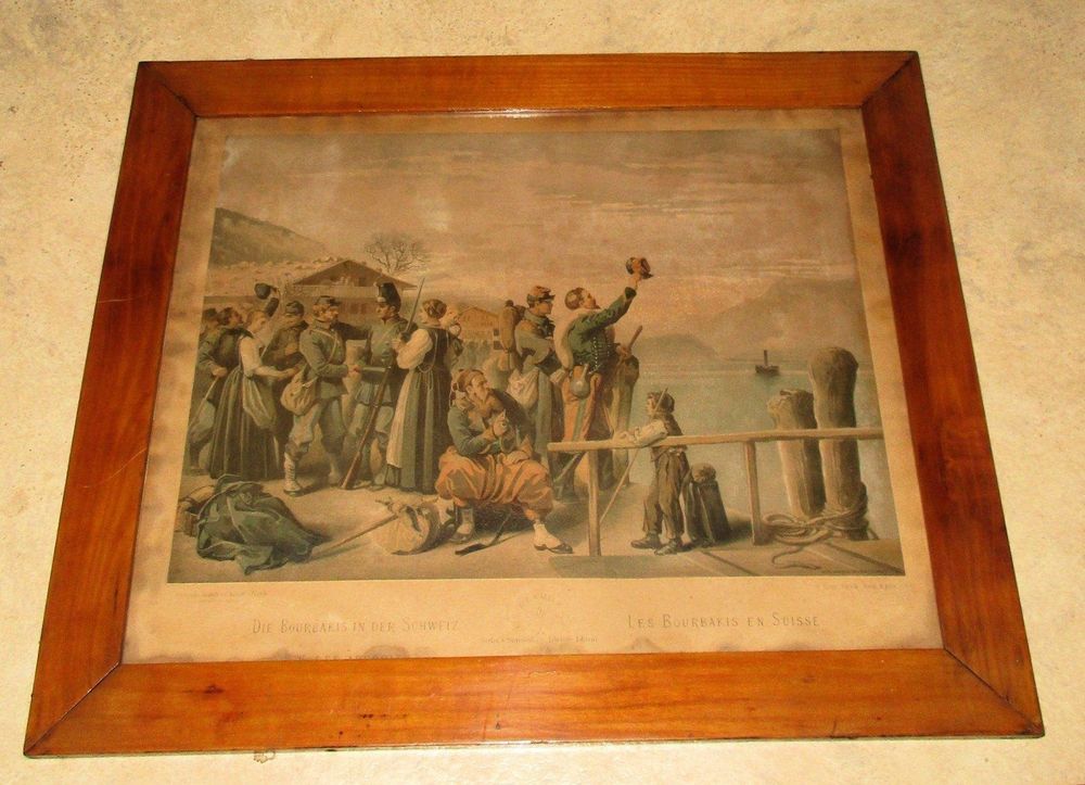 Gr. Litho. Bourbaki-Armee 1871 Abschiedsszene am Brienzersee (Gebraucht) in Rheineck für CHF 32 ...
