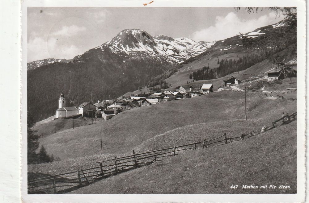 Mathon bei Zillis um 1950 (Gebraucht) in Lumbrein für CHF 0.5 – mit ...