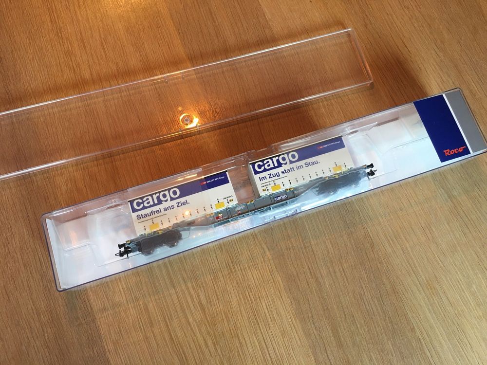 Roco 77341, Containertragwagen, SBB, VI, HO (Neu und originalverpackt ...