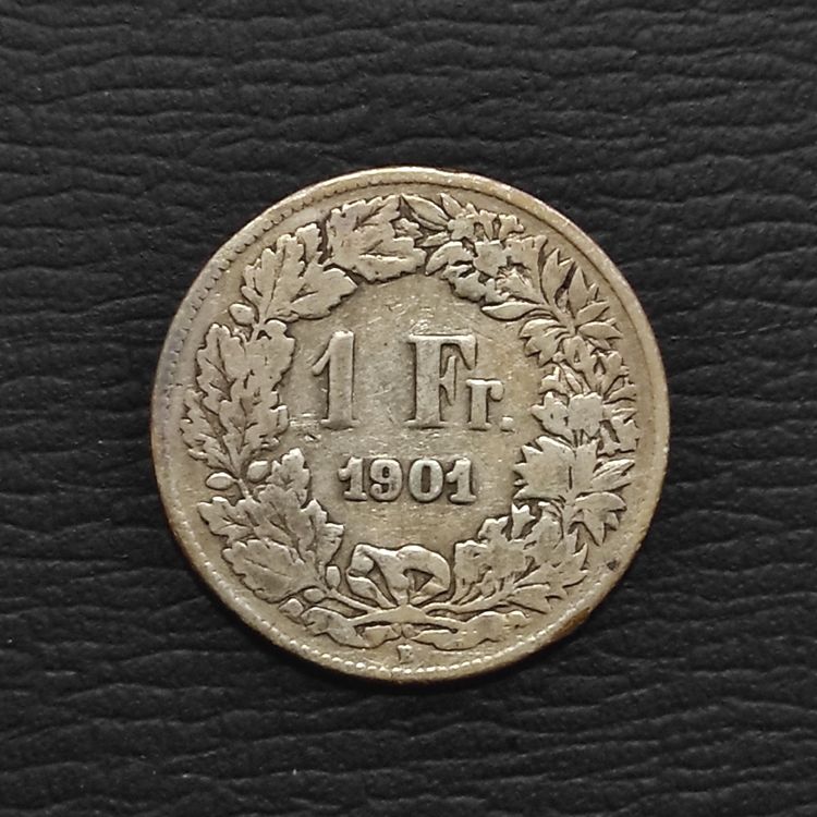 Silbermünze 1 Franken Helvetia 1901 Schweiz (Gebraucht) in Buchs SG für CHF 3 – mit Lieferung ...