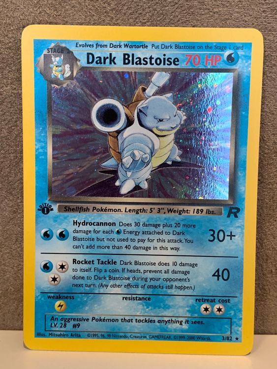 3/82 *1.Edition Dark Blastoise Holo ENG Pokemon Team Rocket | Kaufen ...
