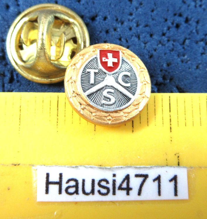 TCS PIN TOURING-CLUB SCHWEIZ MIT GOLD RAND HUGENIN | Kaufen auf Ricardo