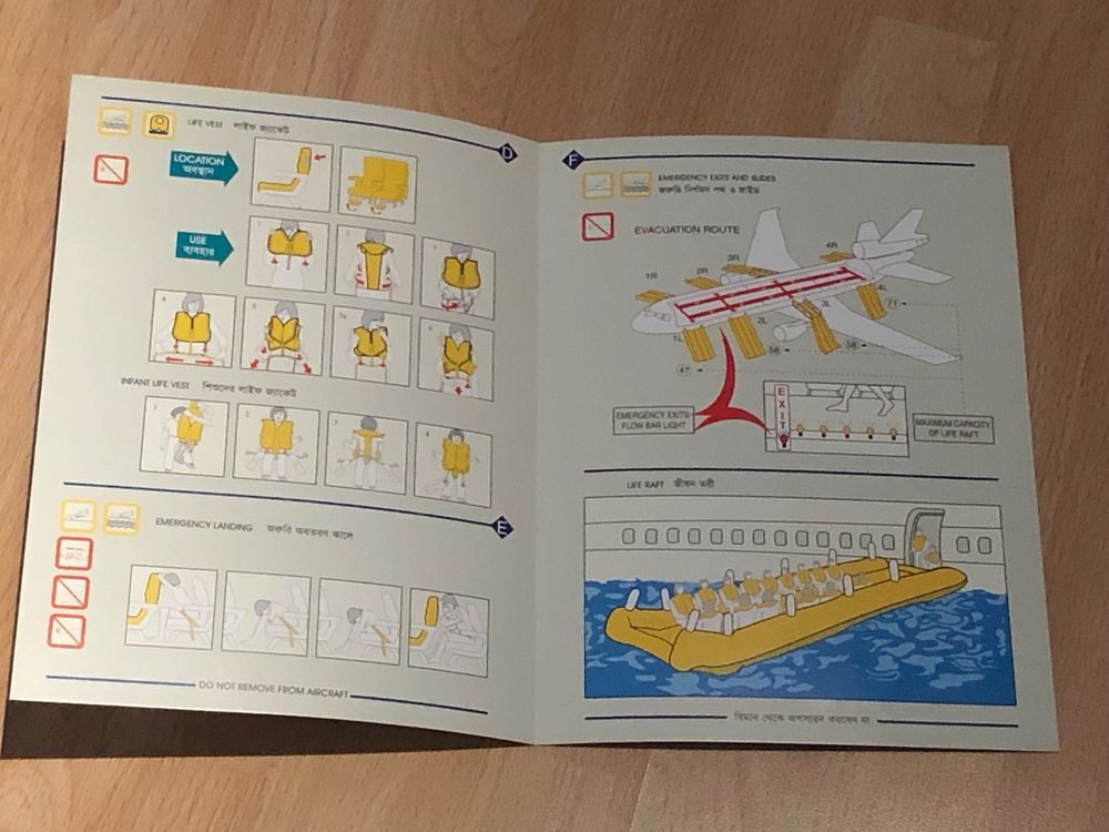 Biman Bangladesh Airlines DC-10 Safety card | Kaufen auf Ricardo