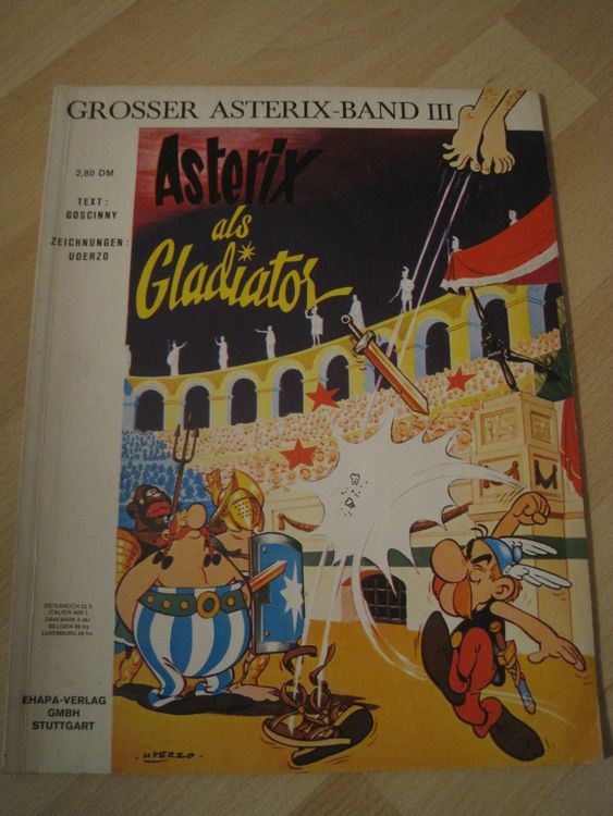 ASTERIX Der Gladiator Band lll Comic SC 2 Auflage 1969 (Gebraucht) in Gossau SG für CHF 15 – mit ...