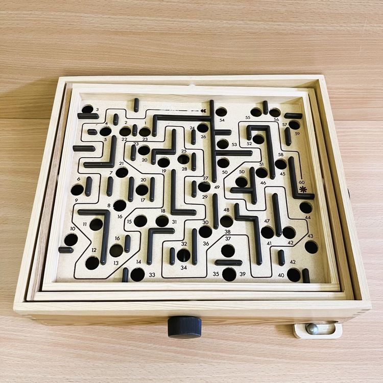 Kugel Labyrinth - Geduldspiel Geschicklichkeitsspiel Holz (Gebraucht ...