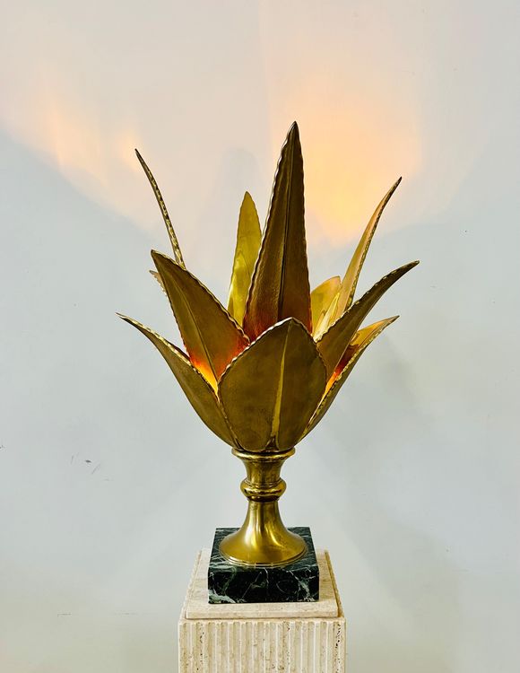 Original MAISON CHARLES « Aloès » Bronze lampe de table (Gebraucht) in ...