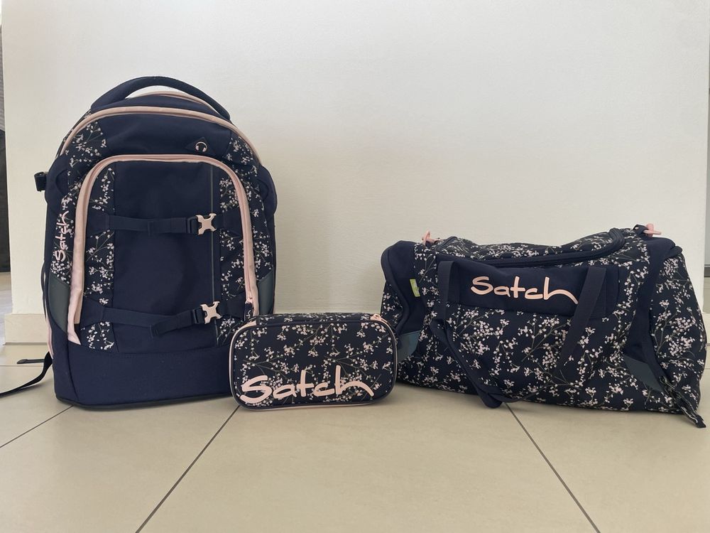 SATCH Schulsack Pack - Blommy Breeze mit Etui & Sporttasche (Gebraucht ...