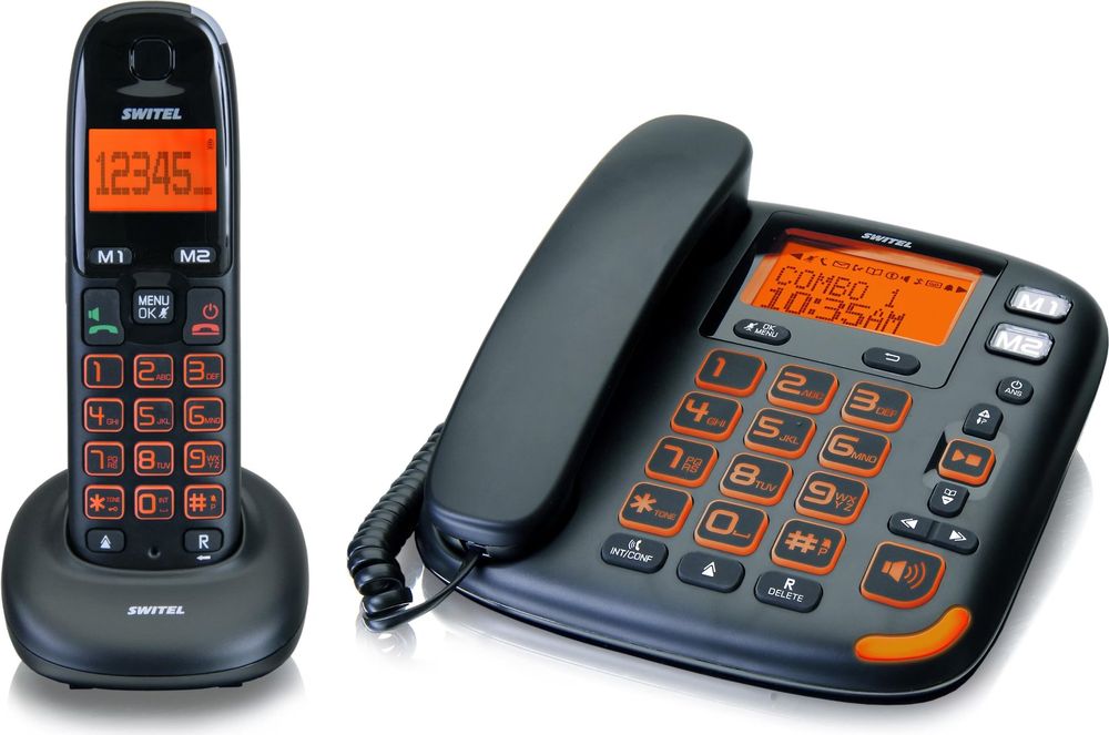 Seniorentelefon DCT 50072 Combo (Feststation mit Mobilteil) (Neu ...