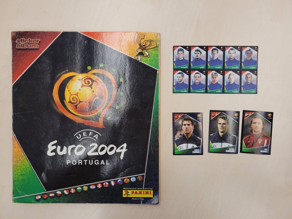 Panini Album EM 2004 Portugal komplett + Sticker und Dänen | Kaufen auf ...