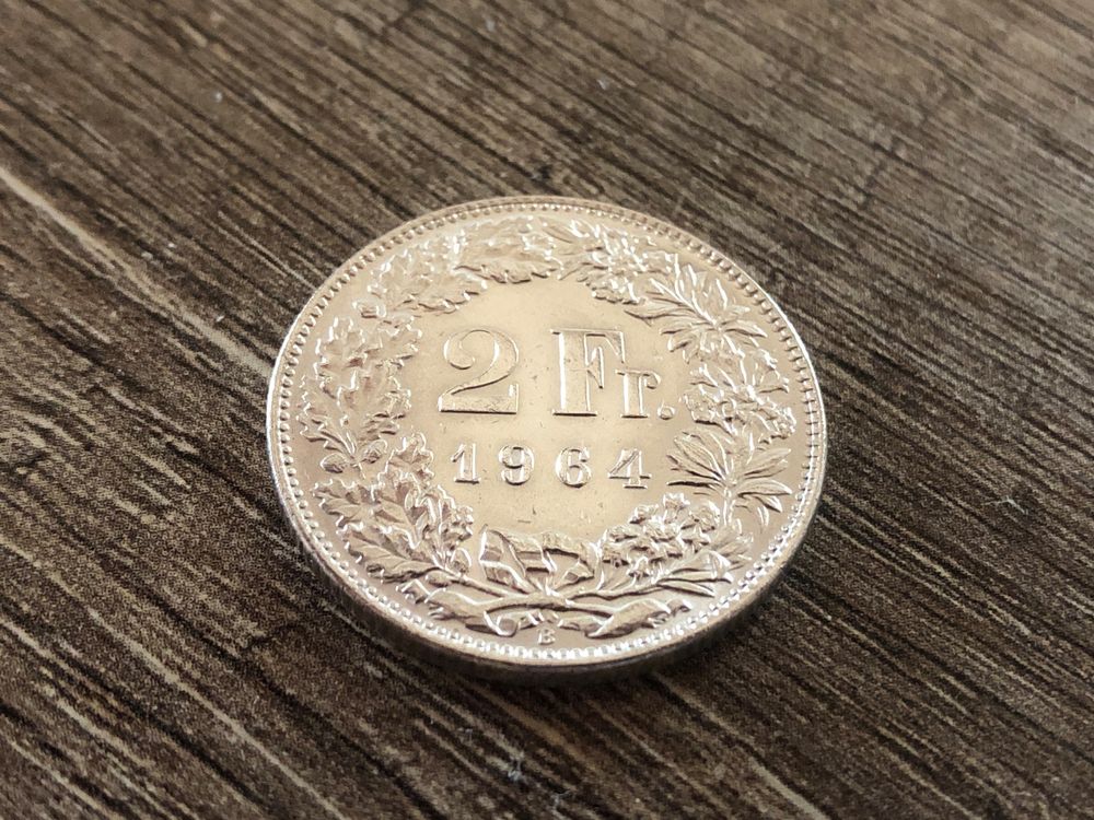 Schweiz 2 Franken 1964 Silber Rar | Kaufen auf Ricardo