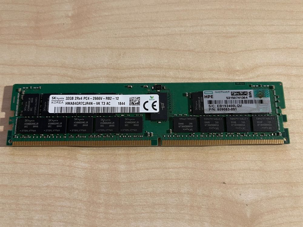 HPE Server-RAM, 32GB, 2Rx4, PC4-2666V - RB2 - 12 (Gebraucht) in Böbikon ...
