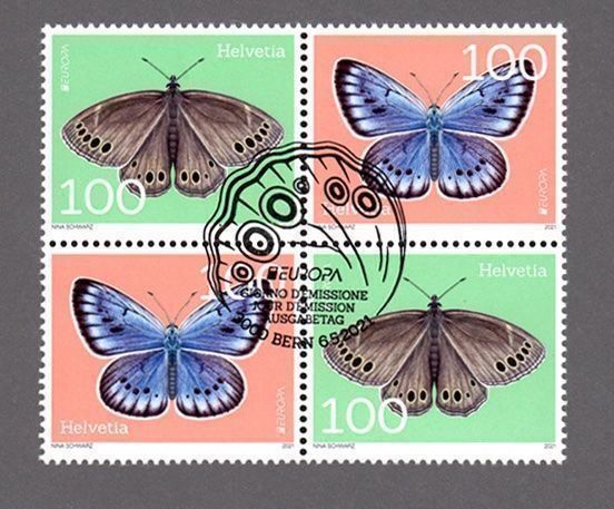 Viererblock EUROPA - Schmetterlinge ES (Neu (gemäss Beschreibung)) in Dottikon für CHF 6 – mit ...