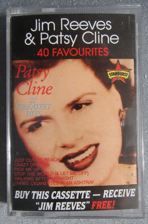 Jim Reeves & Patsy Cline - 40 Favourites - Musikkassette (Gebraucht) in ...