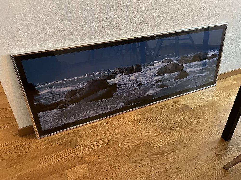 Bild Meer mit Rahmen silbrig 152x54cm (Gebraucht) in Zollikon für CHF 15 – nur Abholung auf ...
