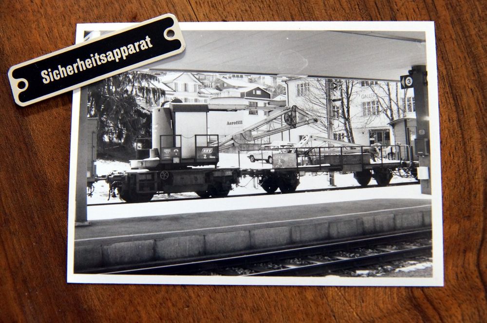 Bodensee-Toggenburg-Bahn Kranwagen - Degersheim, 1993 (Foto) (Gebraucht) in Schönenwerd für CHF ...