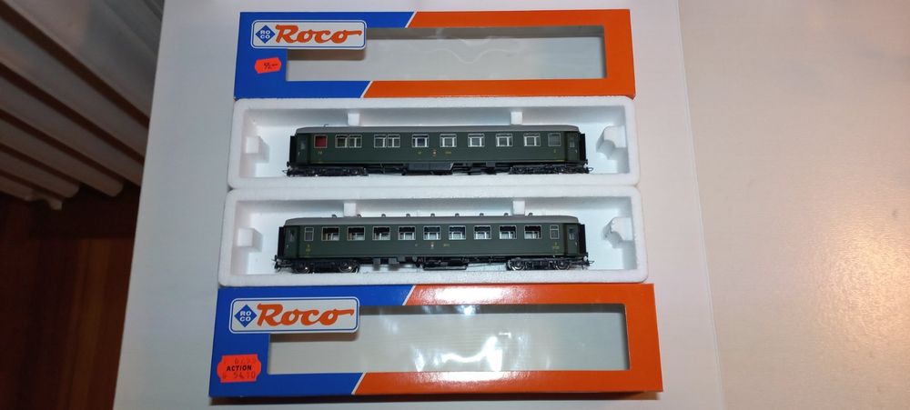 Roco SBB Personenwagen AB4 2856 & C4 9574 H0 1:87 DC (Neu (gemäss ...
